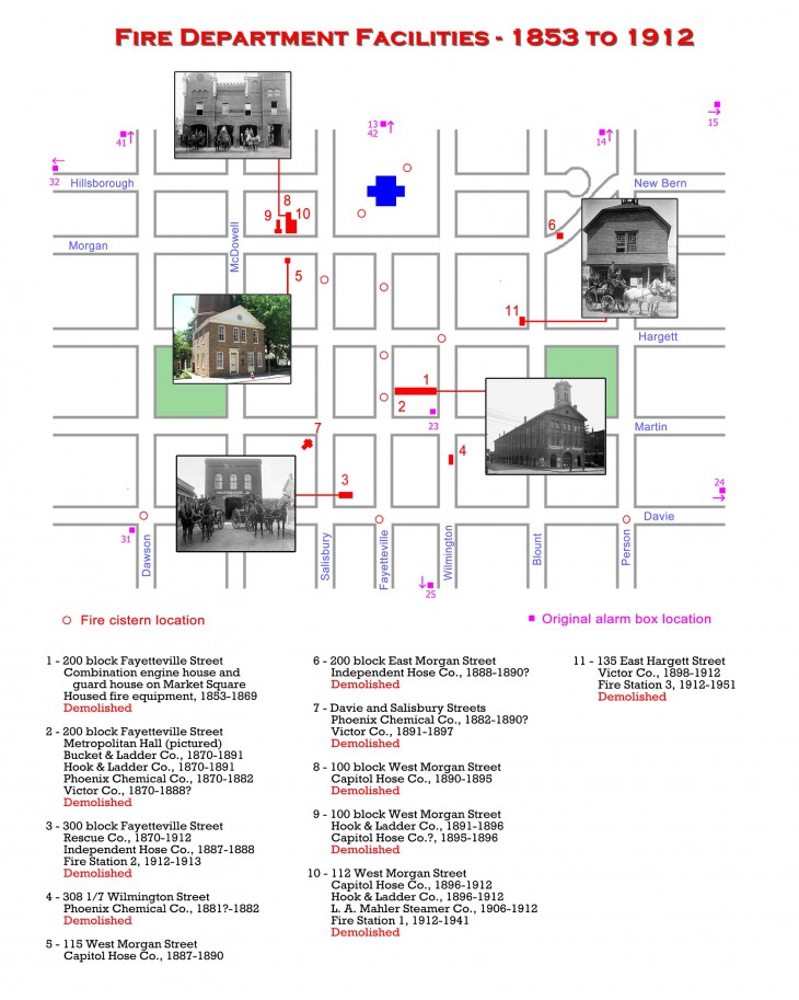 History Map – Raleigh Fire Facilities, 1853 to 1912 – Legeros Fire Blog
