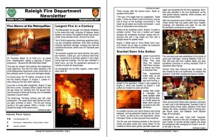 Spring/Summer Issue of Raleigh Fire Department Newsletter – Special ...