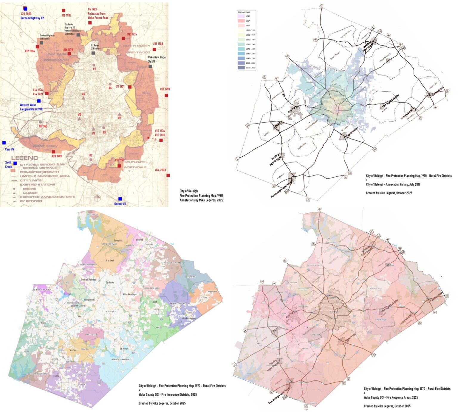 Raleigh and Wake County Planning Maps 1970 and 2025 – Legeros Fire Blog