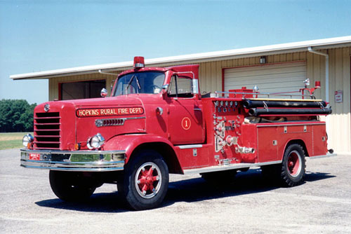 Raleigh Fire Department Virtual Museum - 1957 FWD Pumper at Hopkins